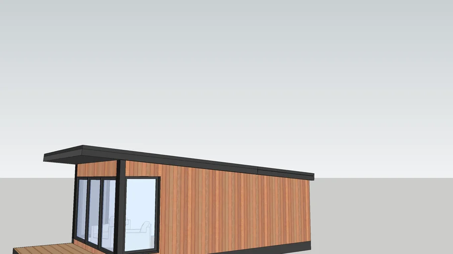SMALL CABIN WITH DECK | 3D Warehouse