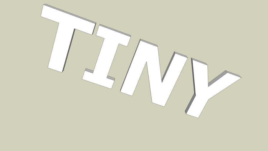 VERY small text | 3D Warehouse