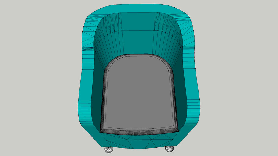 Ocee Solace Compact Tub Chair | 3D Warehouse