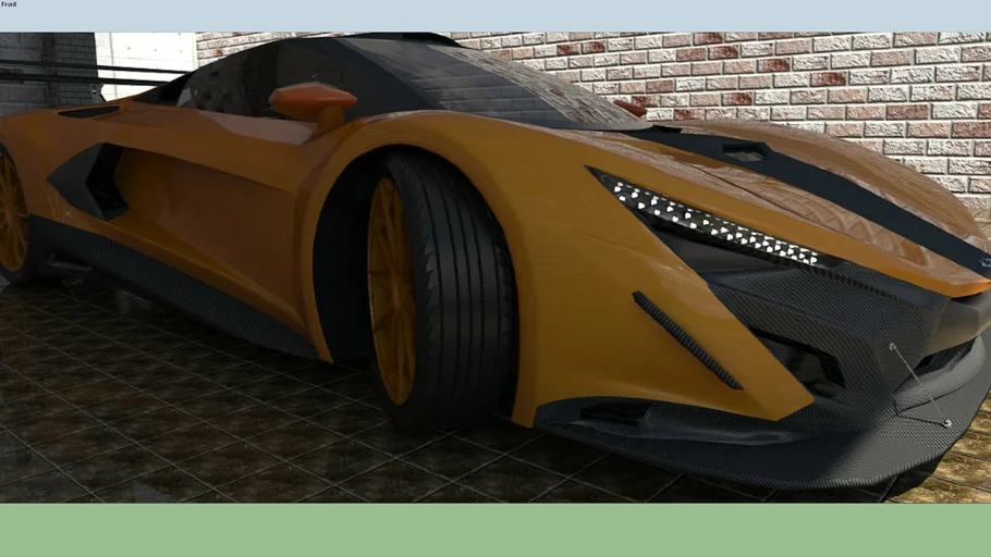 CARRO COM AMARELO VRAY CAR WITH YELLOW VRAY | 3D Warehouse