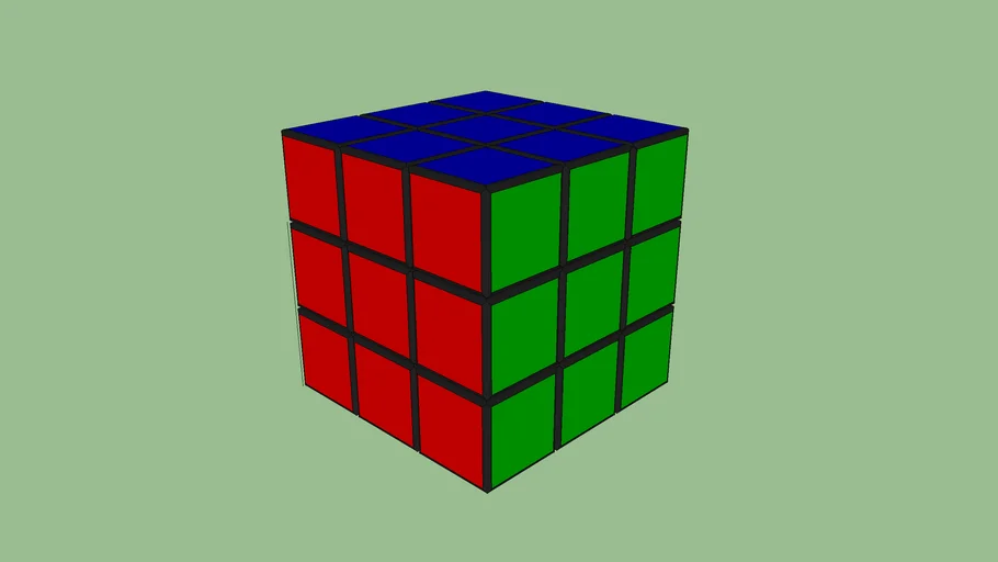 Solved Rubix cube | 3D Warehouse