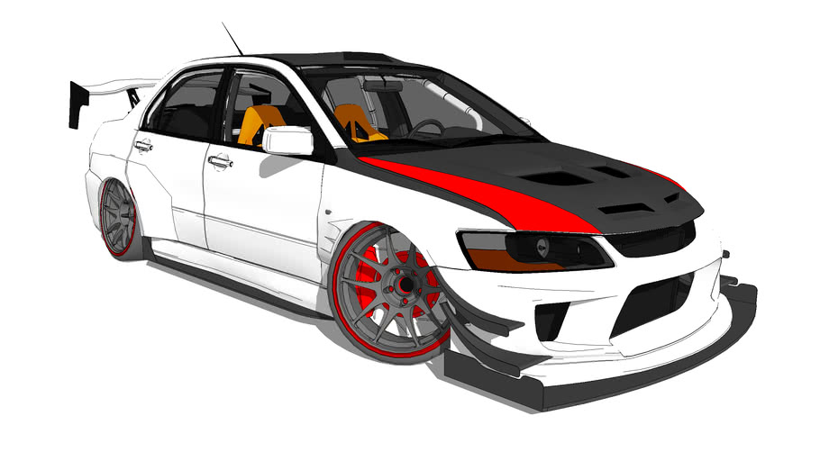 Mitsubishi Evo 8 Race Version | 3D Warehouse