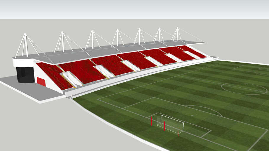 Modern Football Stand (4524) | 3D Warehouse