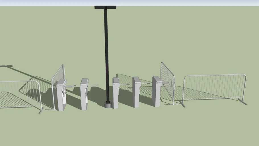 pedestrian checkpoint 2 | 3D Warehouse