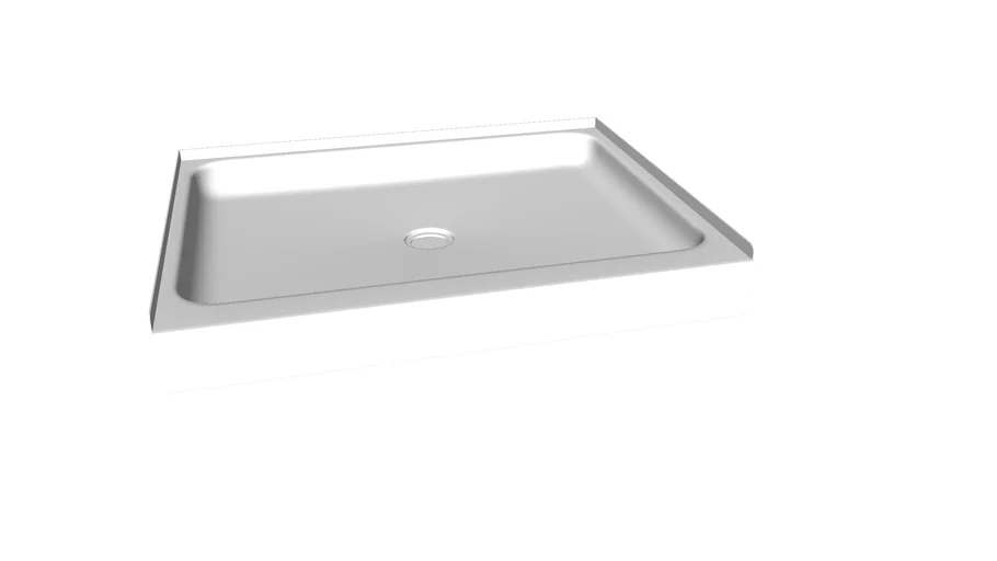 72111100 Ensemble(TM) Series 7211, 42 inch x 34 inch Shower Base | 3D ...