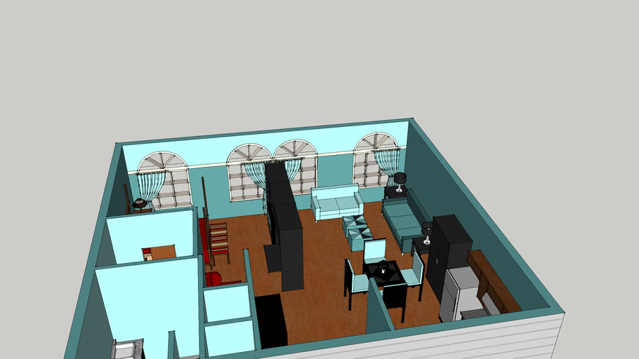 Studio apartment | 3D Warehouse