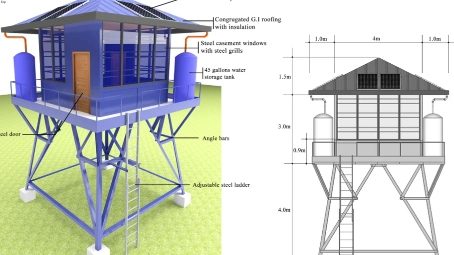 Look out tower 002 | 3D Warehouse
