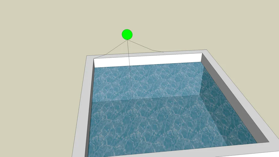 Stickman enjoying himself in a pool | 3D Warehouse