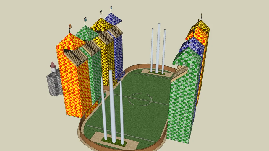 Diagrama De Campo De Quidditch Metal Earth Harry Potter Quidditch