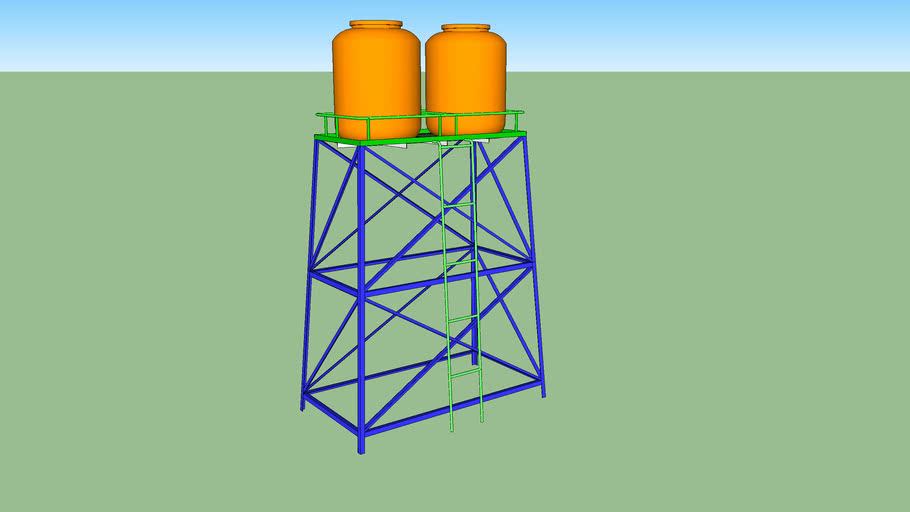 tandon 1000L menara torent | 3D Warehouse