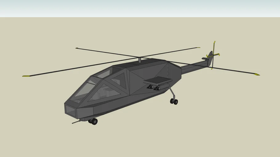 Attack Helicopter Version 3 | 3D Warehouse