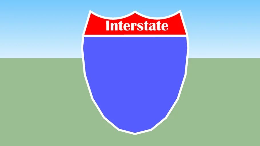 Interstate Sign | 3D Warehouse
