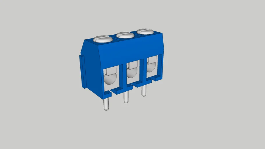 TERMINAL KF301 3P P50mm 3D Warehouse