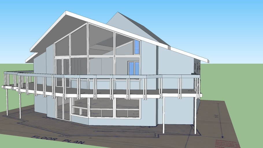 Blueprint to house 3d model | 3D Warehouse