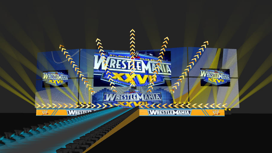 WWE WrestleMania 27 HD Stage Concept #4 | 3D Warehouse