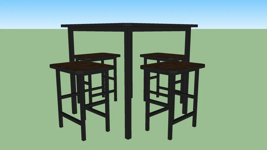 Meja Makan Minimalis | 3D Warehouse