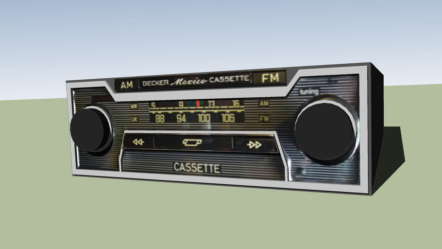 Becker Car Radio | 3D Warehouse