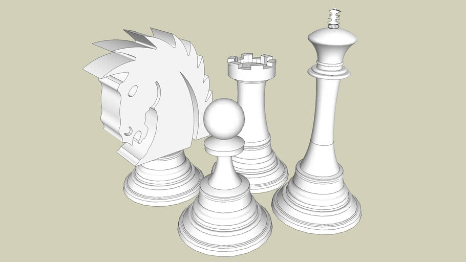 Chess piece set | 3D Warehouse