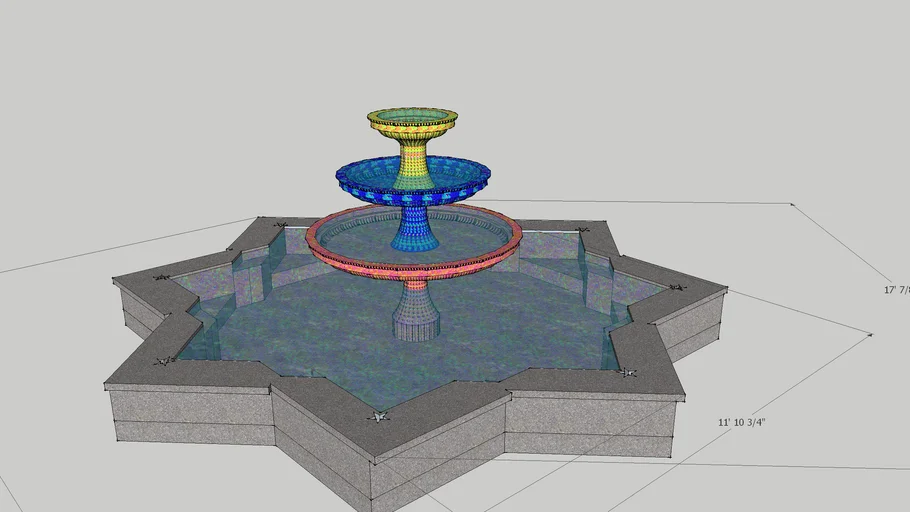 Fountain for venezuela embassy in antigua | 3D Warehouse