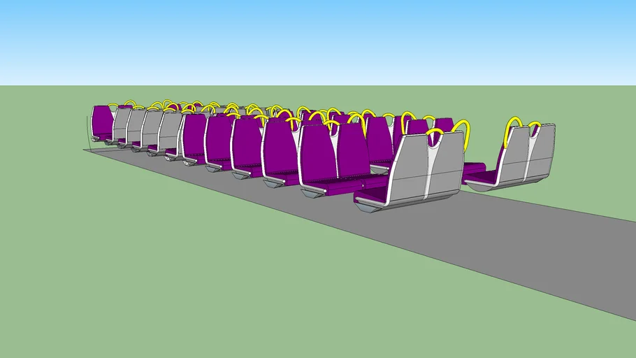 Queensland Rail IMU Train Middle Seats | 3D Warehouse