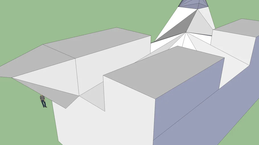 Strange building with really weird angles and things | 3D Warehouse