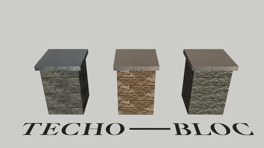 Techo-Bloc- Pillar - Mini Creta Architectural | 3D Warehouse