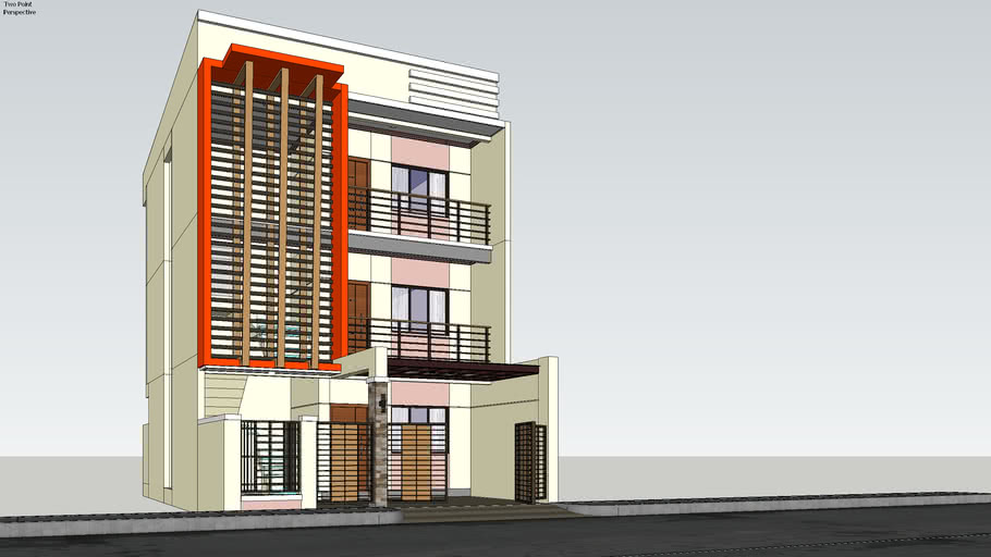3-Storey Apartment | 3D Warehouse