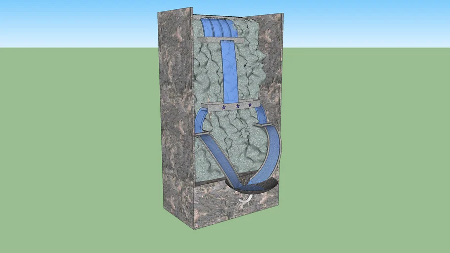 Wall Waterfall | 3D Warehouse