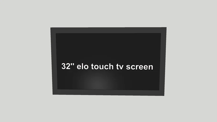 TV Screen 32'' Elo Touch | 3D Warehouse