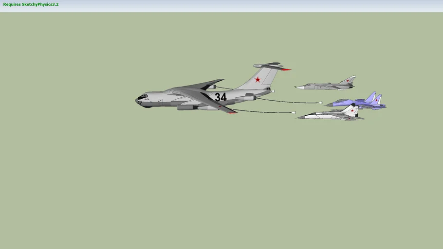 Aircraft - Ilyushin IL-78 „Midas“ | 3D Warehouse