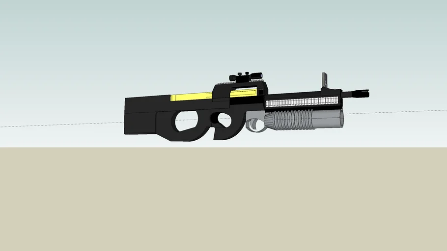 P90+m203 | 3D Warehouse