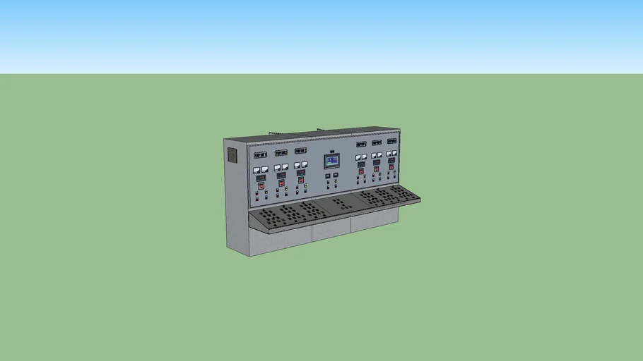 Panel Control Desk with SIEMENS TFT HMI | 3D Warehouse