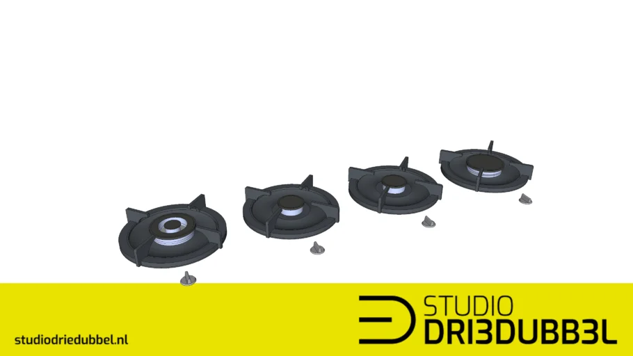 Gas burners Pitt Cooking | 3D Warehouse