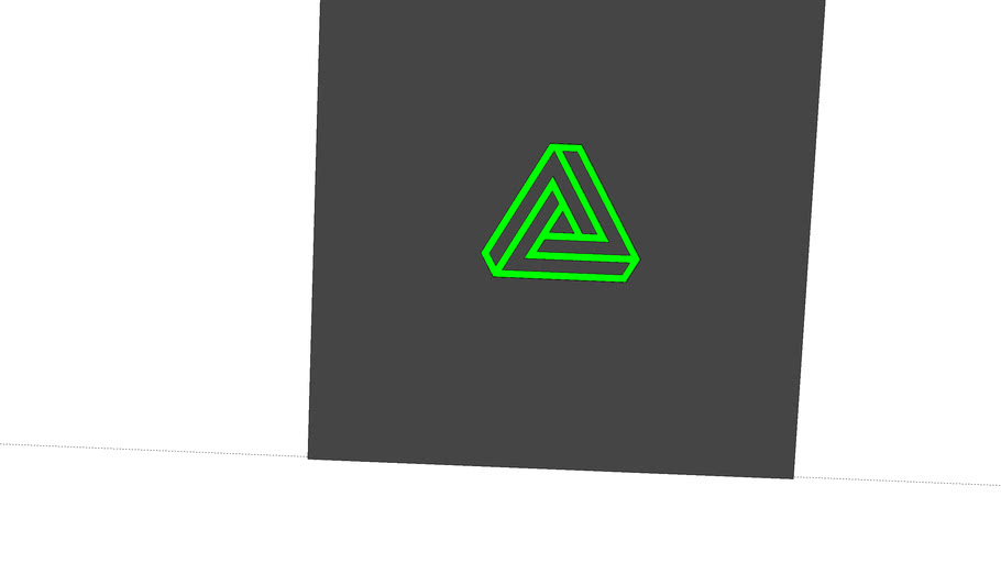 Penrose triangle fx (2D) | 3D Warehouse