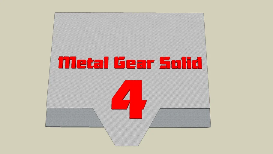 My Own MGS4 Logo | 3D Warehouse