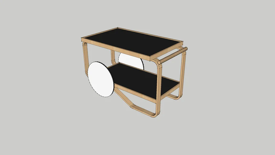 Artek Tea Trolley | 3D Warehouse