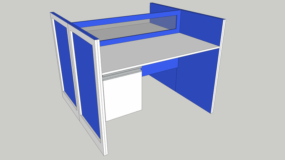 cubicle table office | 3D Warehouse