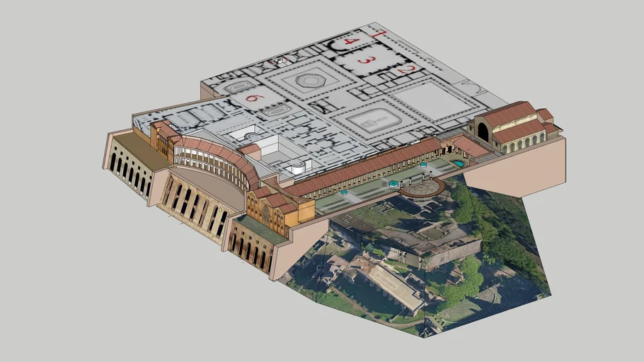 ROME ANTIQUE n°5 , LE PALATIN ,STADUIM. | 3D Warehouse