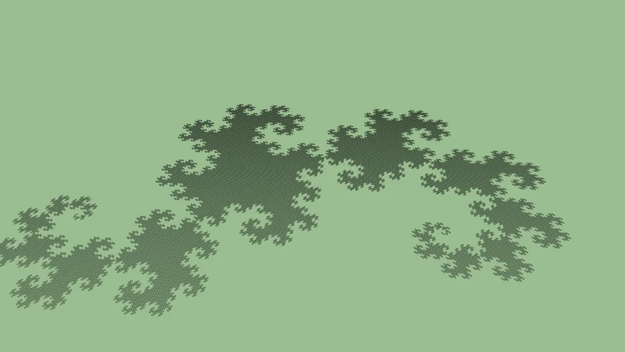 17th Iteration Dragon Curve | 3D Warehouse