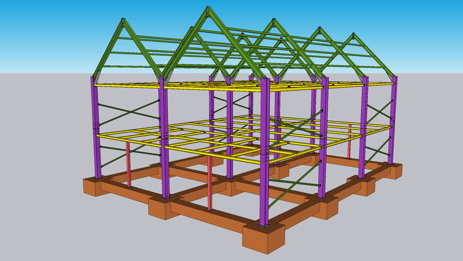 Small Portal Frame Building | 3D Warehouse