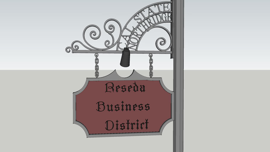 Cal State Northridge sign | 3D Warehouse