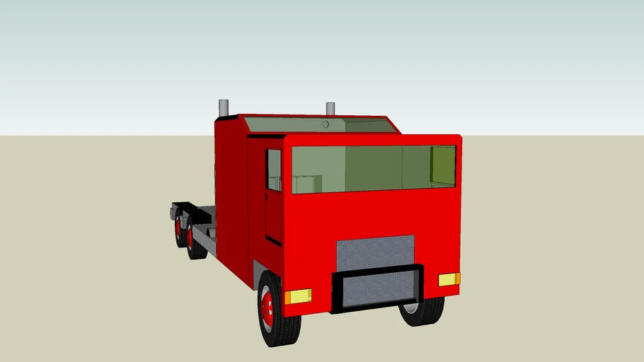 RED 18-wheeler | 3D Warehouse