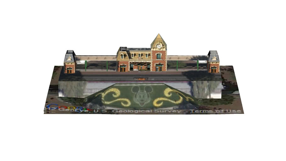 Disneyland Main Street Train Station | 3D Warehouse