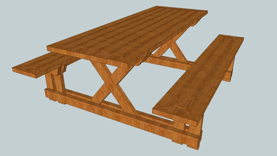 picnic table | 3D Warehouse