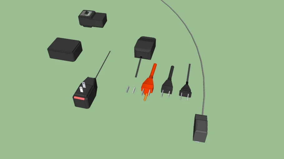 electric plugs and wall chargers | 3D Warehouse