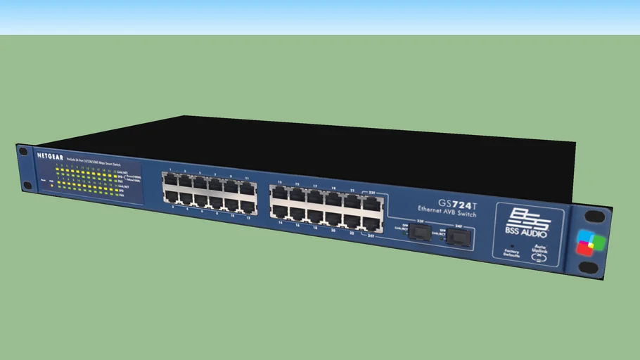 BSS Netgear Switch GS 724T | 3D Warehouse