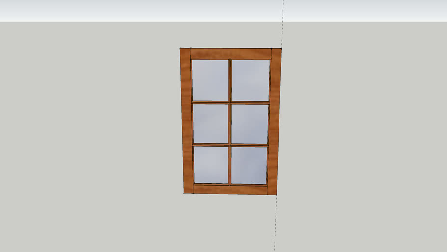 6 pane window | 3D Warehouse