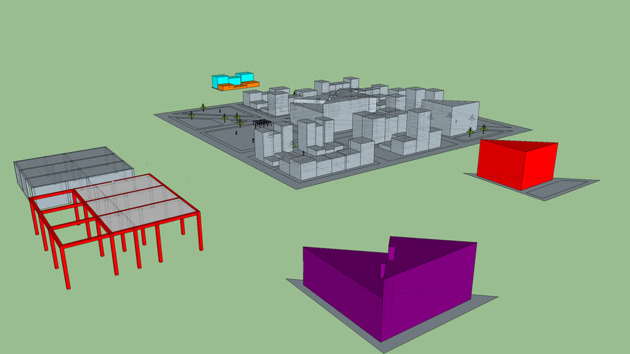 axonometria urbano | 3D Warehouse