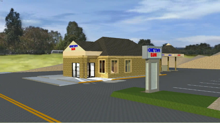 HomeTown Bank - Sketchup Challenge 131 | 3D Warehouse
