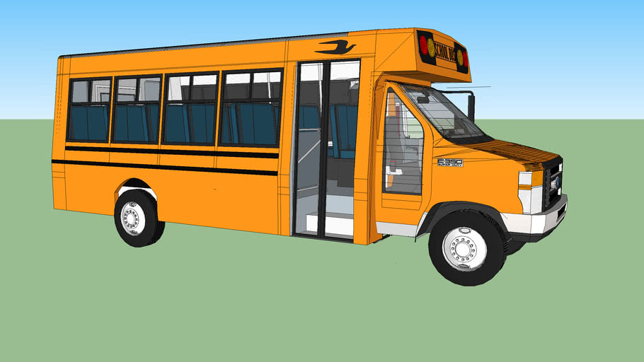 2015 Blue Bird (Micro Bird G5) 15 passenger school bus (Ford) | 3D ...